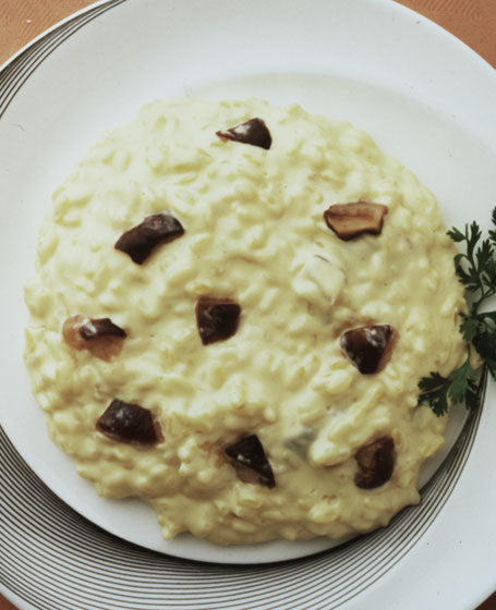 Riso ai funghi e formaggio dolce di montagna – Riso Gallo